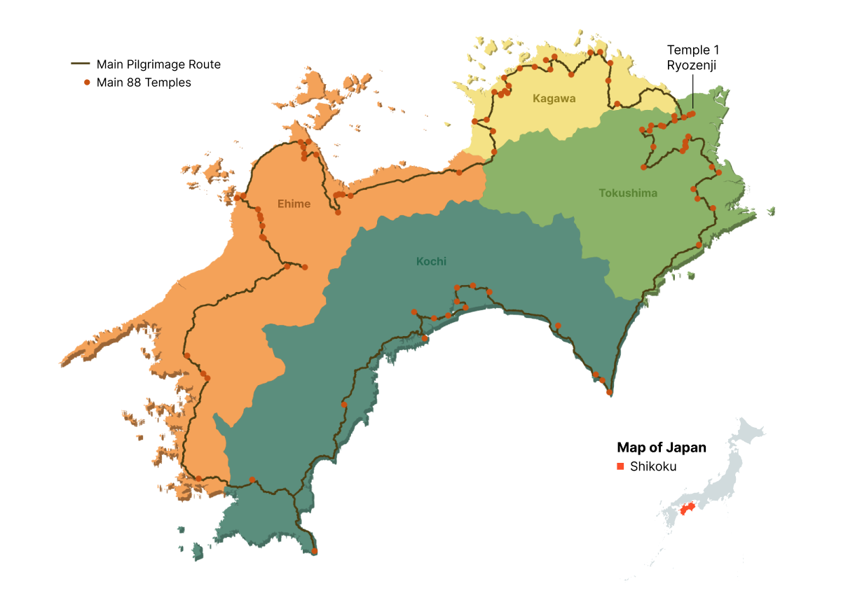 The Shikoku Pilgrimage: Maps, Guides, and More • Henro